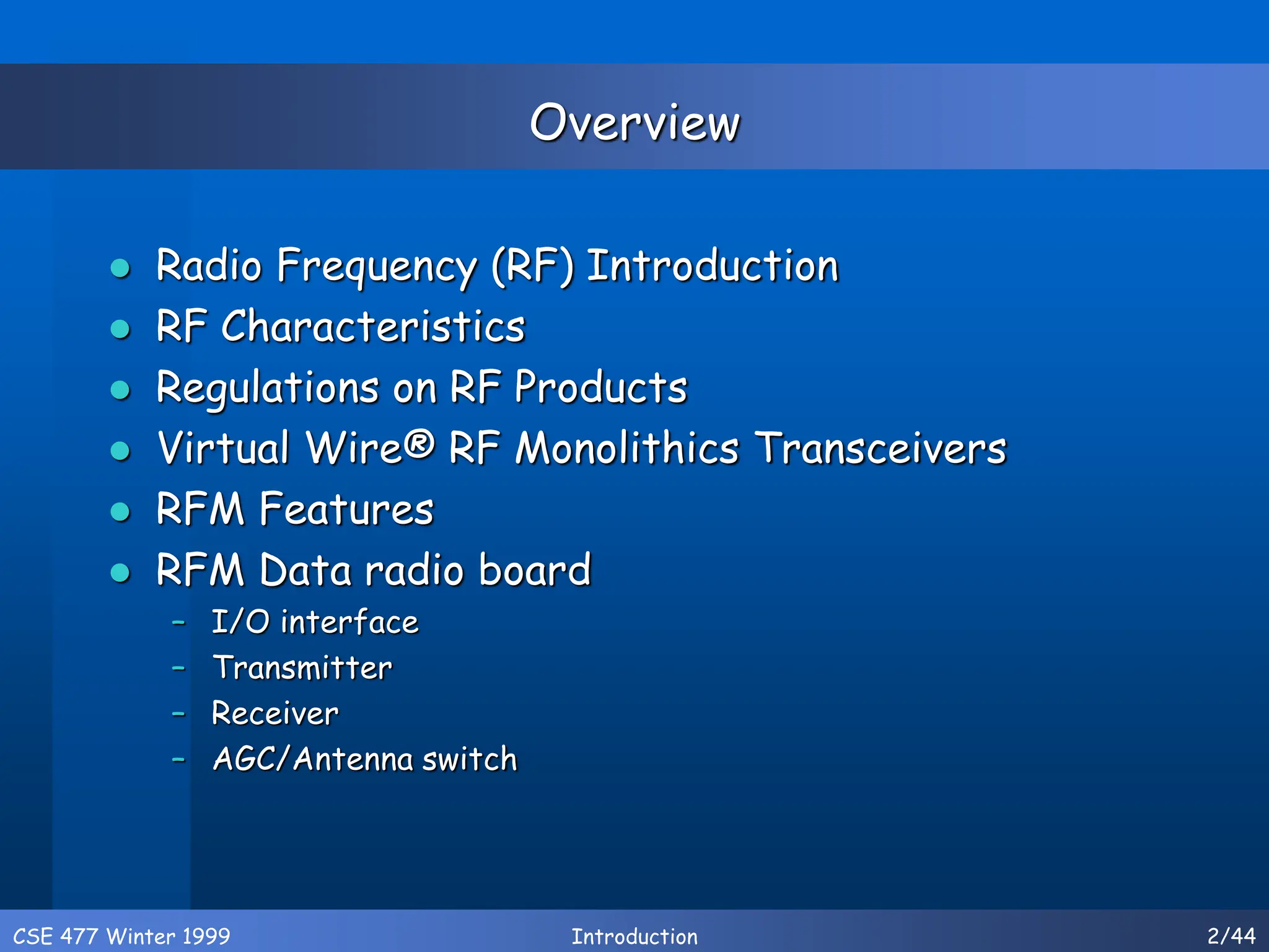 Radio frequency data communication DT.ppt