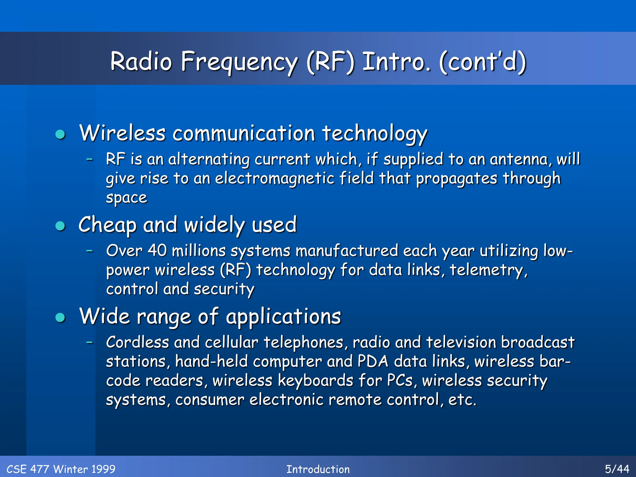 Radio frequency data communication DT.ppt