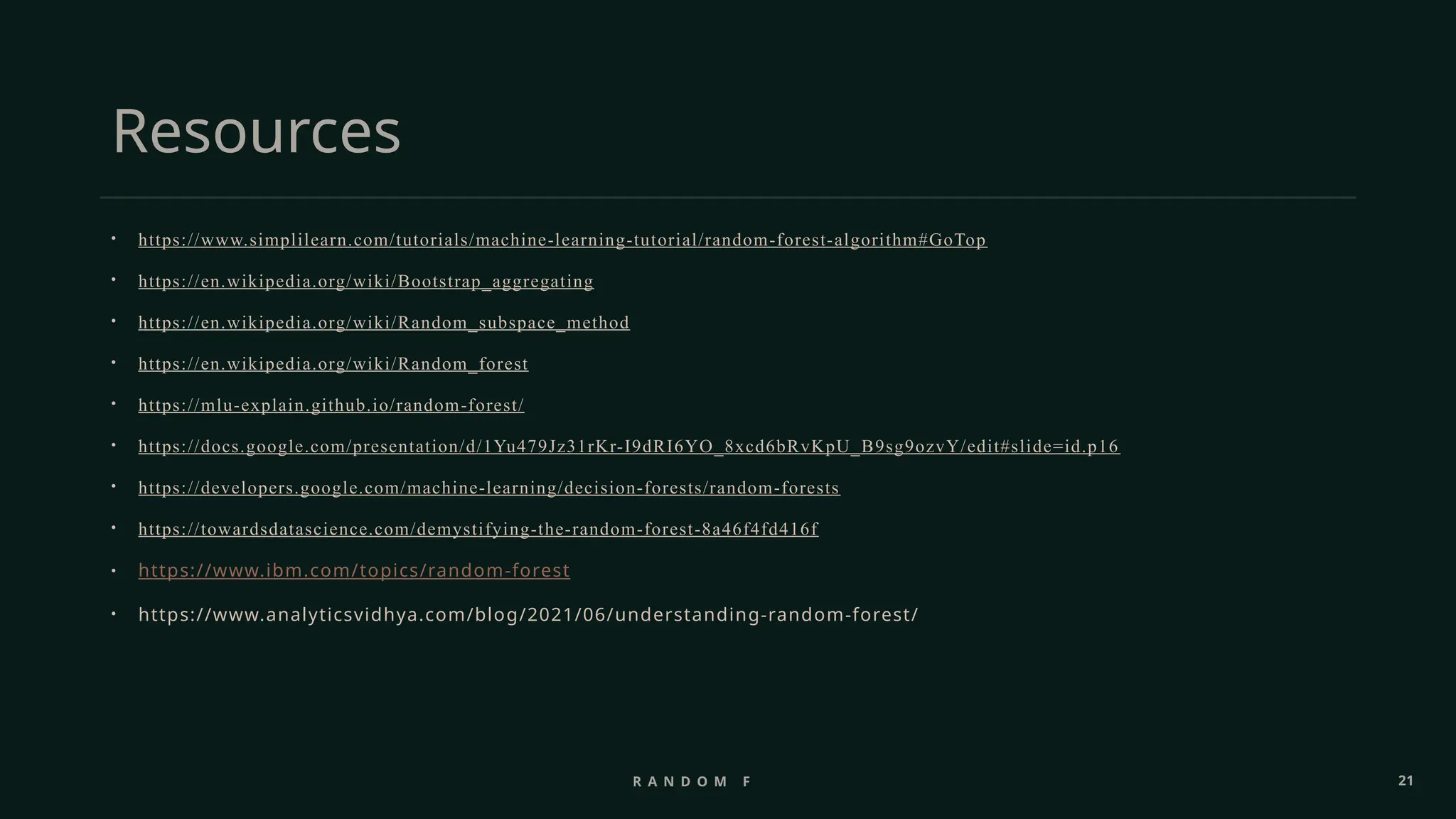 Mastering Random Forest Step by Step | PPTX
