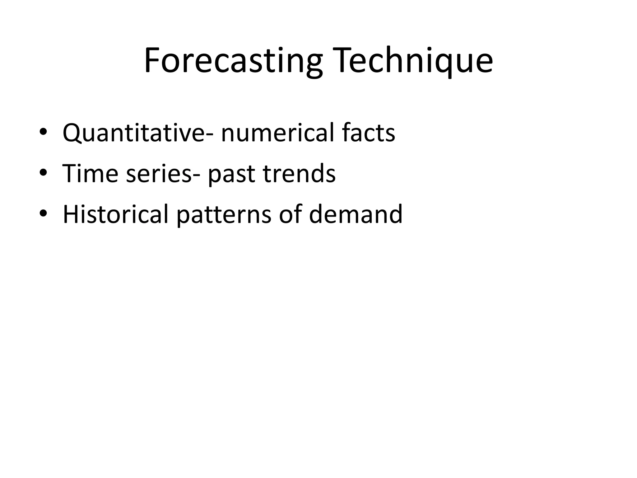 supply chain management- forecasting techniques by ABBOTT | PPTX