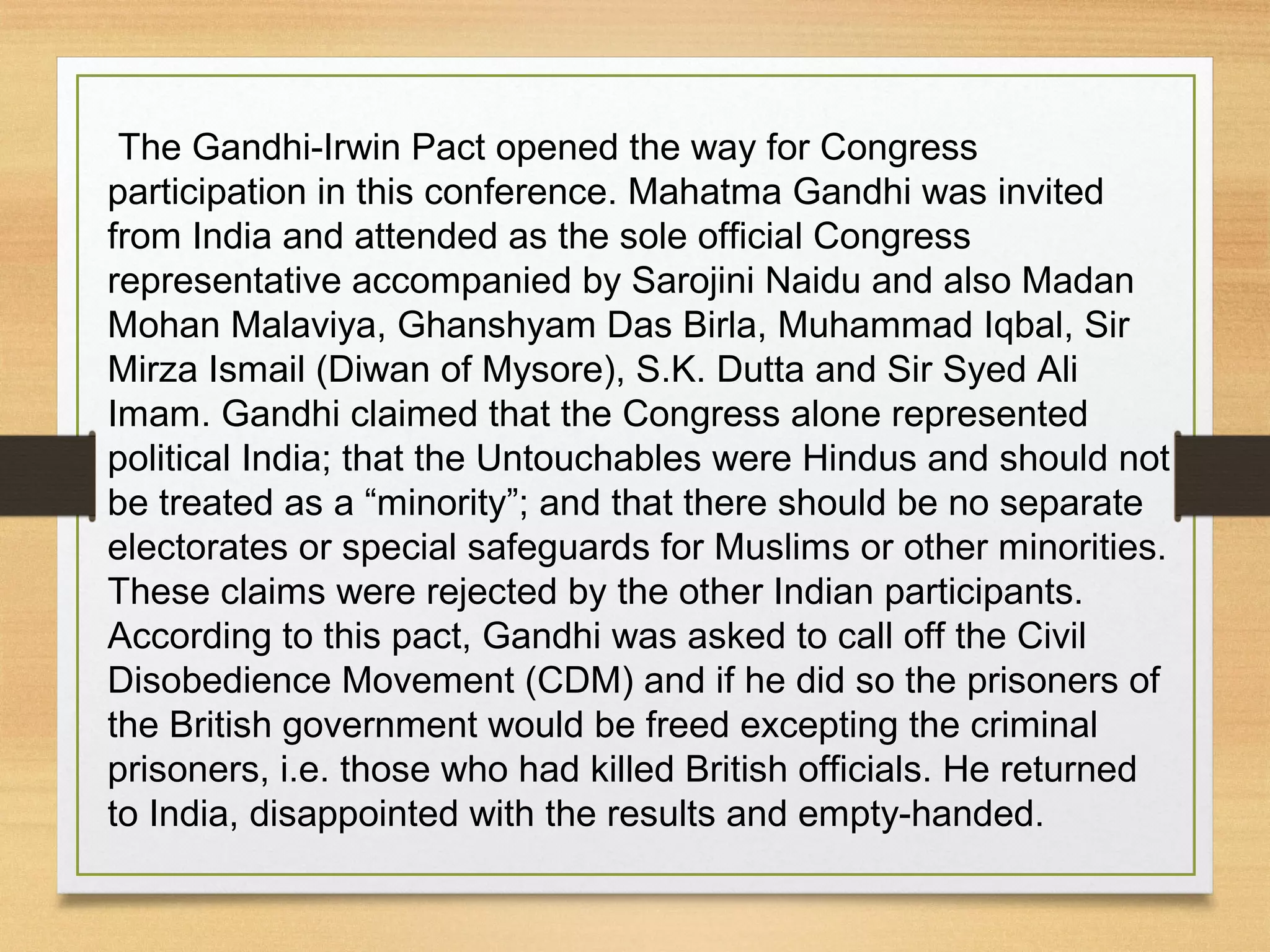 The Round Table Conference | PPT