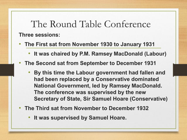 The Round Table Conference | PPT | Religion & Spirituality
