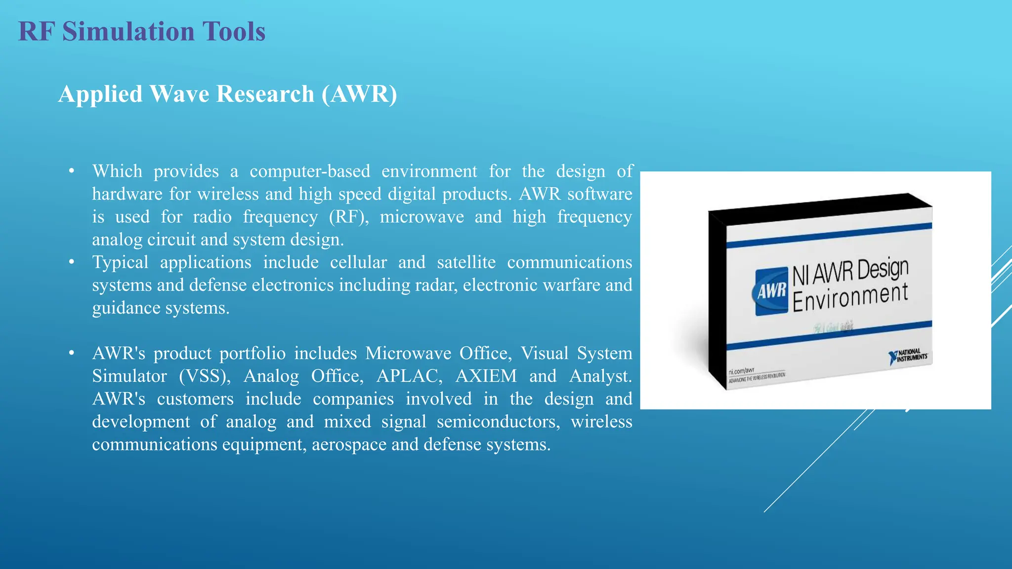 Radio Frequency and Microwave Simulation Tools | PPTX