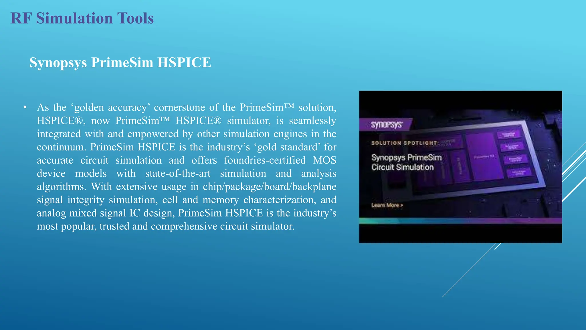 Radio Frequency and Microwave Simulation Tools | PPTX