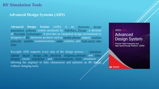 Radio Frequency and Microwave Simulation Tools | PPTX