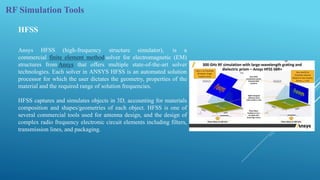 Radio Frequency and Microwave Simulation Tools | PPTX