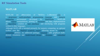 Radio Frequency and Microwave Simulation Tools | PPTX