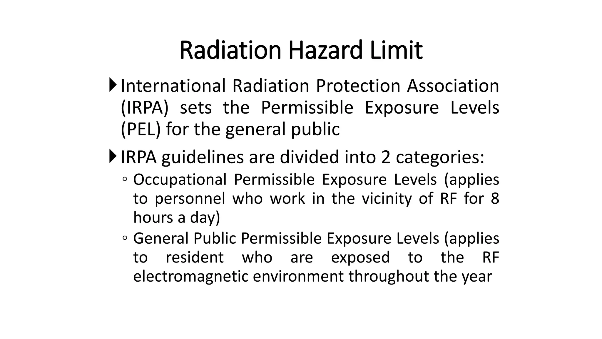 Rf and mw radiation hazards | PPTX