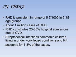 Rheumatic fever and heart disease | PPTX