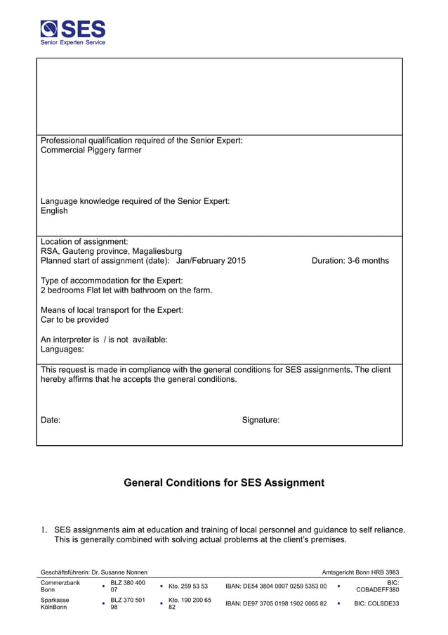 Rfa ses application lebeko | RTF | Agriculture | Industries