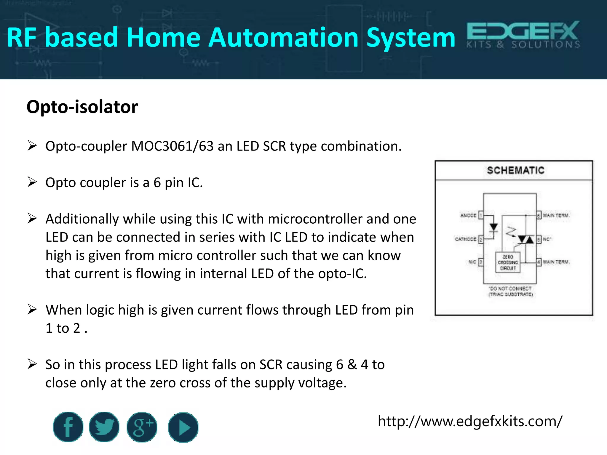 RF Based Home Automation System | PPTX