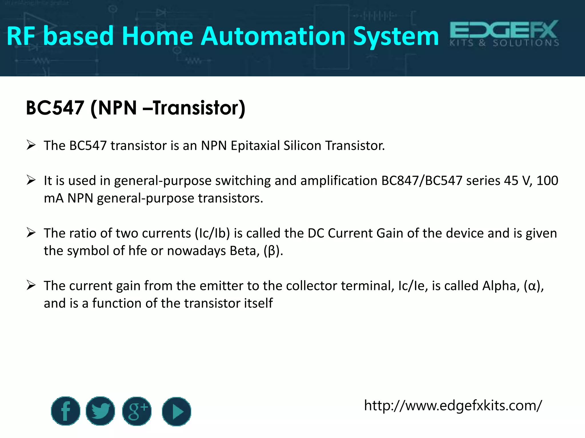 RF Based Home Automation System | PPTX