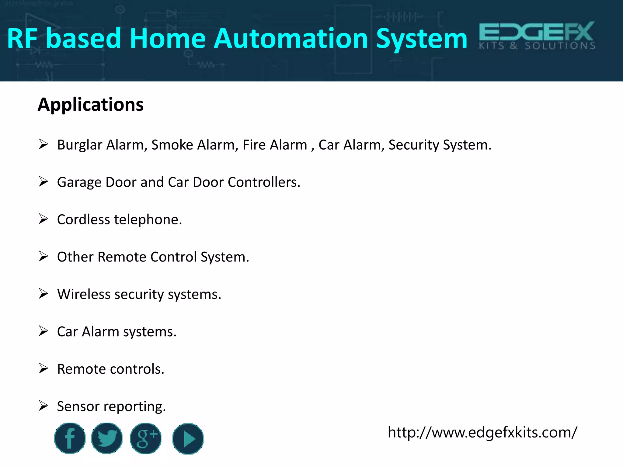 RF Based Home Automation System | PPTX