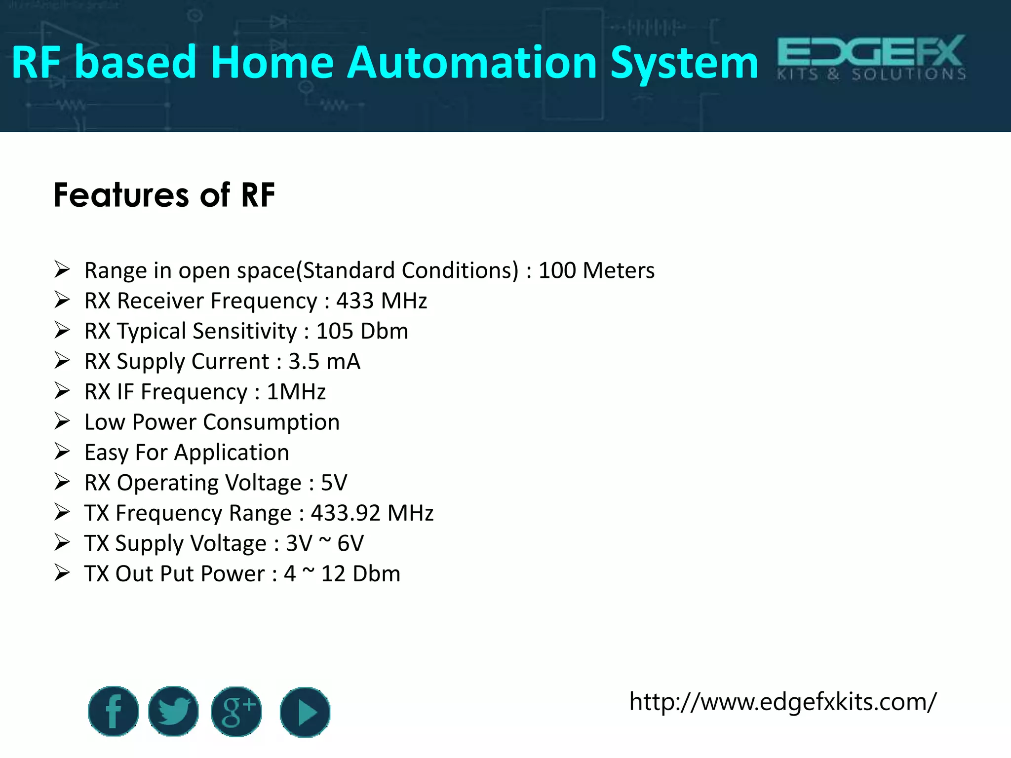 RF Based Home Automation System | PPTX