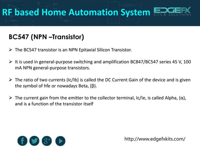 RF Based Home Automation System | PPTX