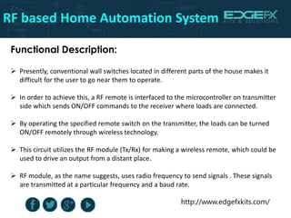RF Based Home Automation System | PPTX