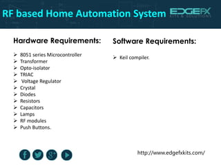 RF Based Home Automation System | PPTX
