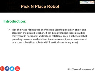 RF Based Pick And Place Robotic Arm | PPTX