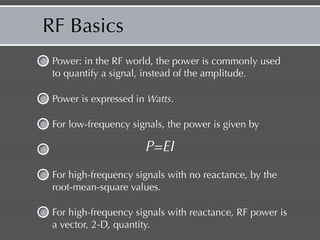 Rf basics | PDF | Digital Audio | Computer Software and Applications