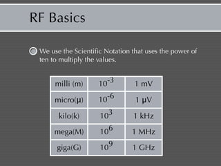 Rf basics | PDF | Digital Audio | Computer Software and Applications