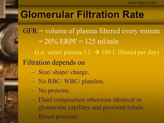 Renal Failure in Burn | PPT