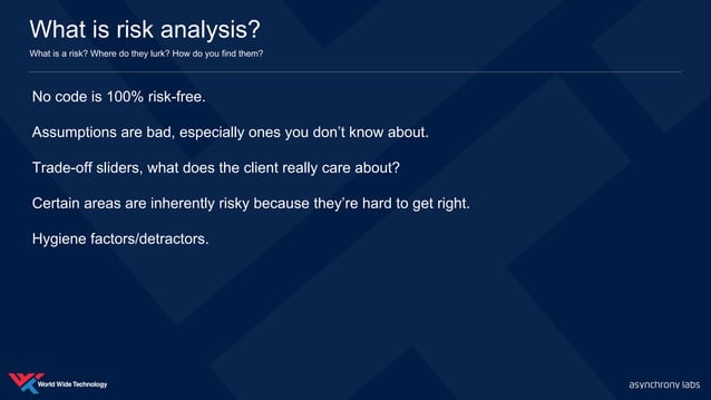 Risk Analysis and RFC 1149 (IP on Avian Carriers) | PPT