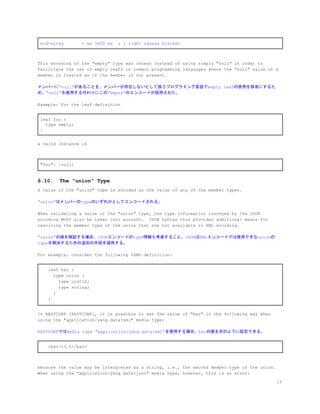 RFC7951(JSON Encoding of Data Modeled with YANG)の勉強資料 | PDF