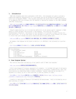 RFC8340(YANG Tree Diagrams)の勉強資料 | PDF