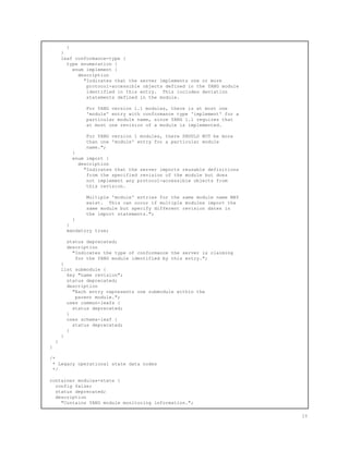 RFC8525(YANG Library)の勉強資料。 | PDF