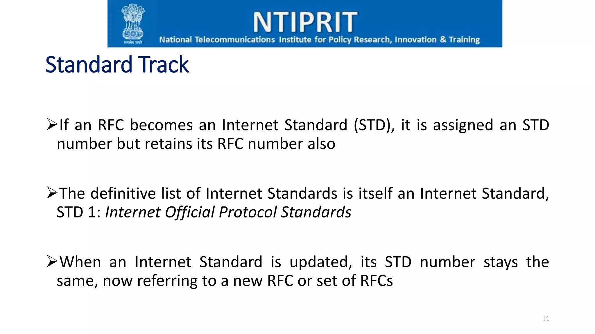 RFC and internet standards presentation | PPTX