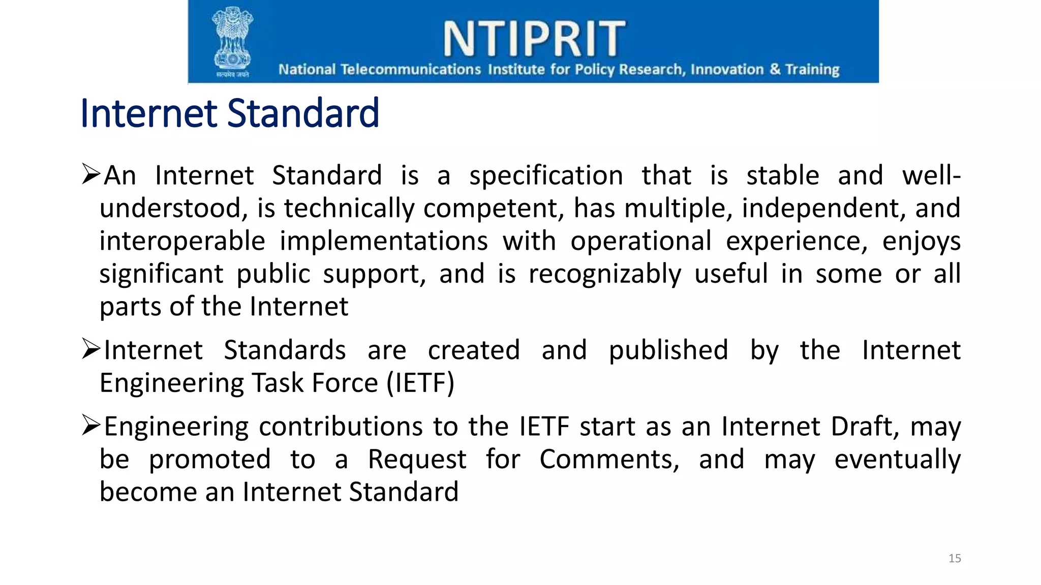 RFC and internet standards presentation | PPTX