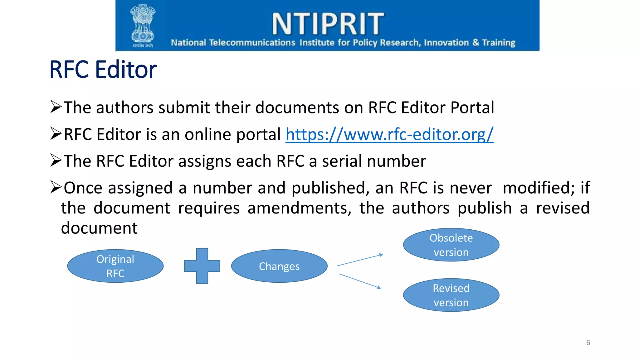 RFC and internet standards presentation | PPTX