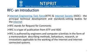 RFC and internet standards presentation | PPTX