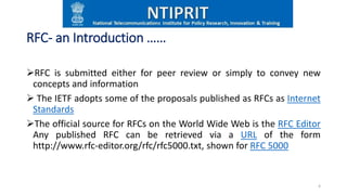 RFC and internet standards presentation | PPTX