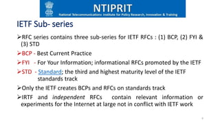 RFC and internet standards presentation | PPTX
