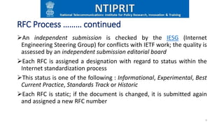 RFC and internet standards presentation | PPTX
