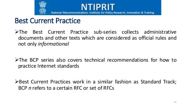 RFC and internet standards presentation