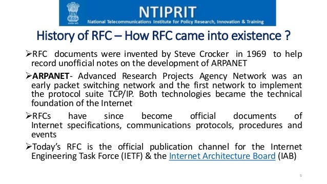 RFC and internet standards presentation