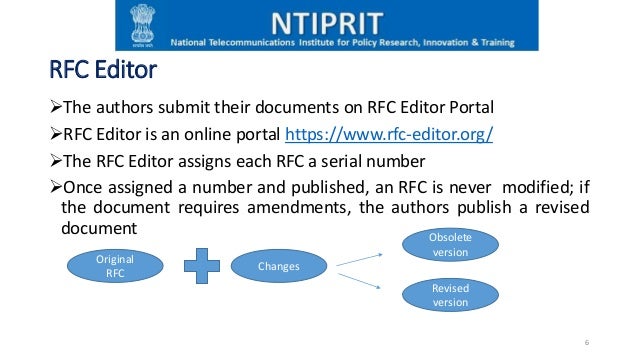 RFC and internet standards presentation