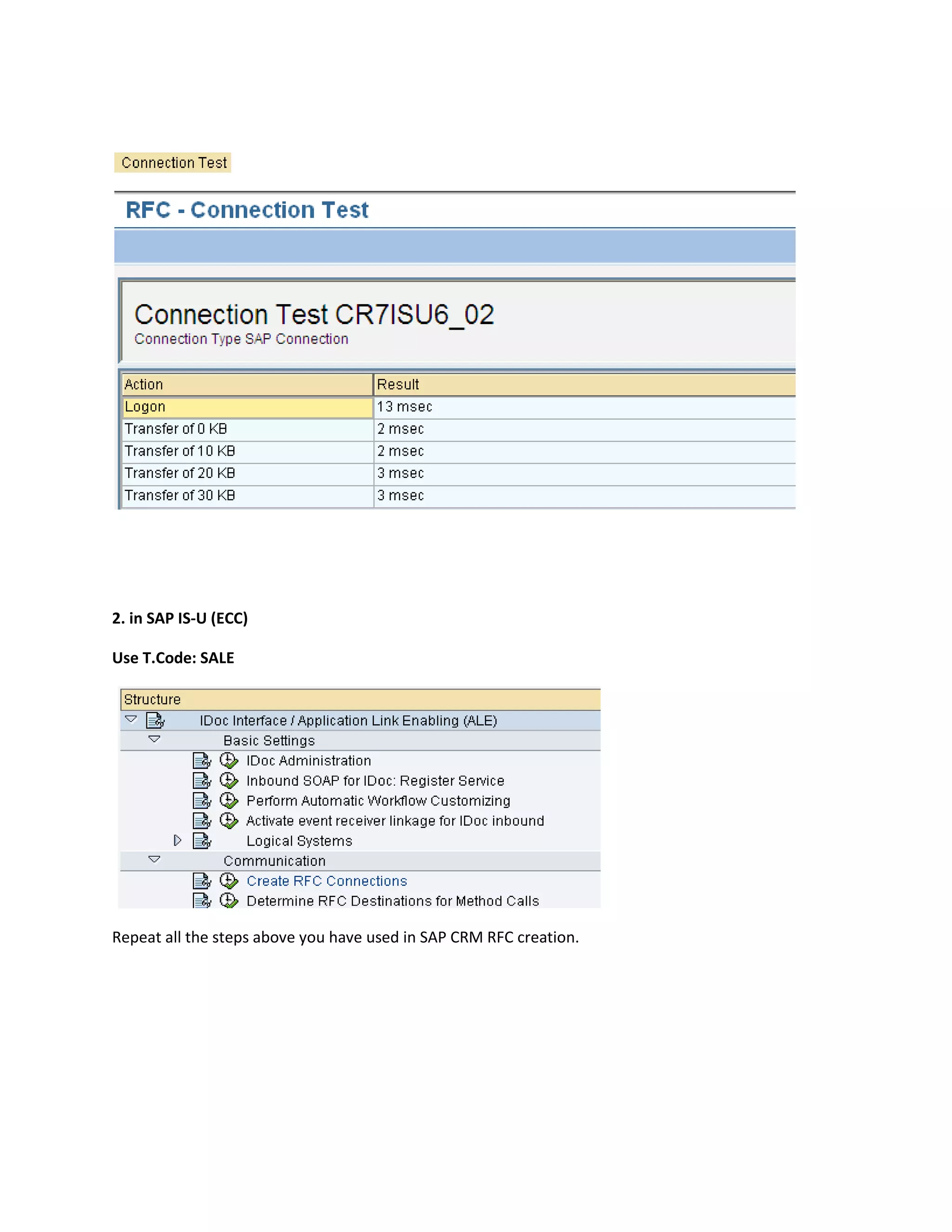 RFC destination step by step | PDF