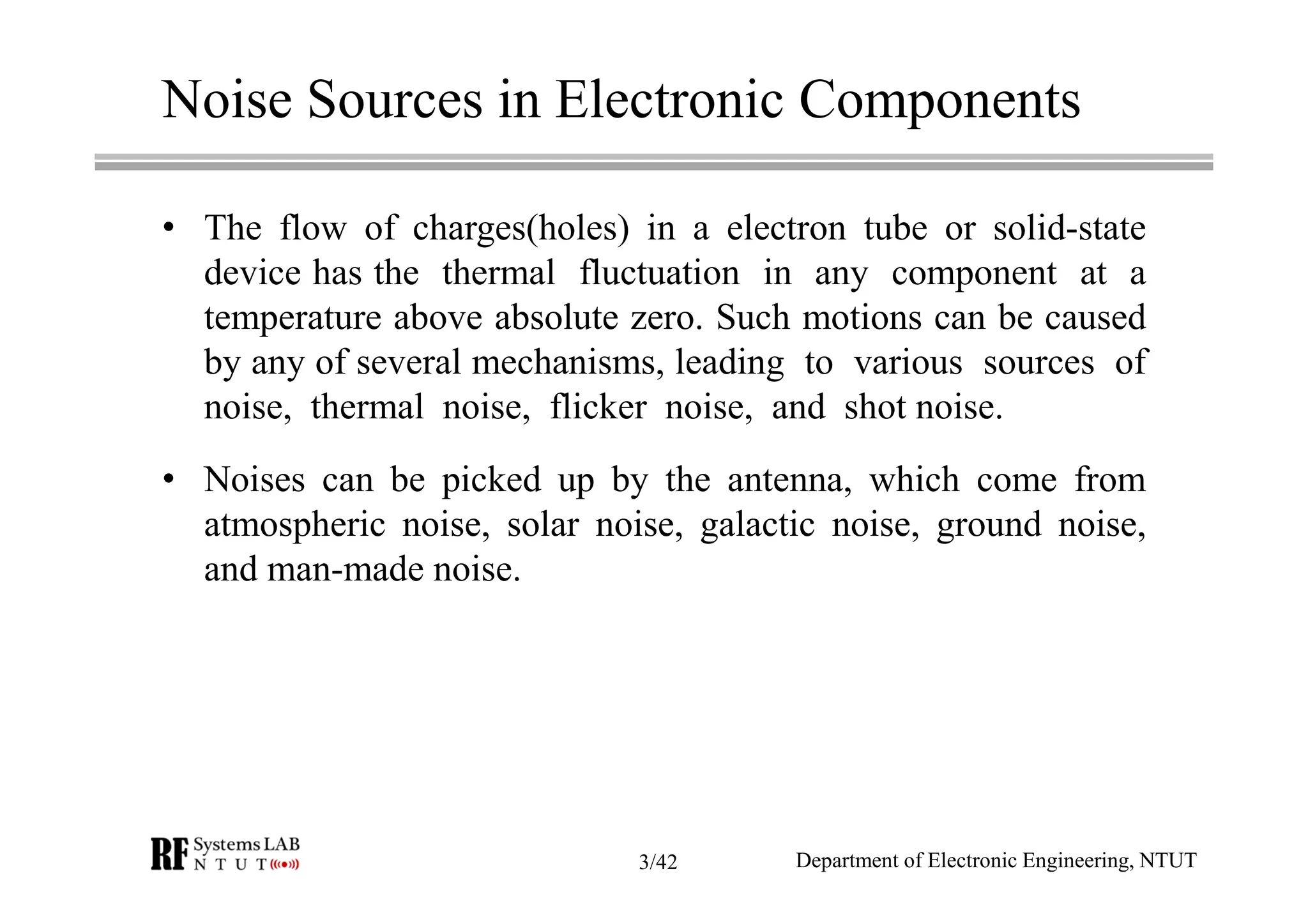 RF Module Design - [Chapter 2] Noises | PDF