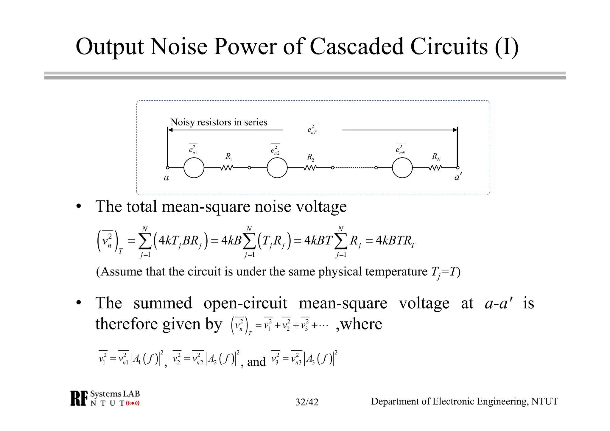 RF Module Design - [Chapter 2] Noises | PDF