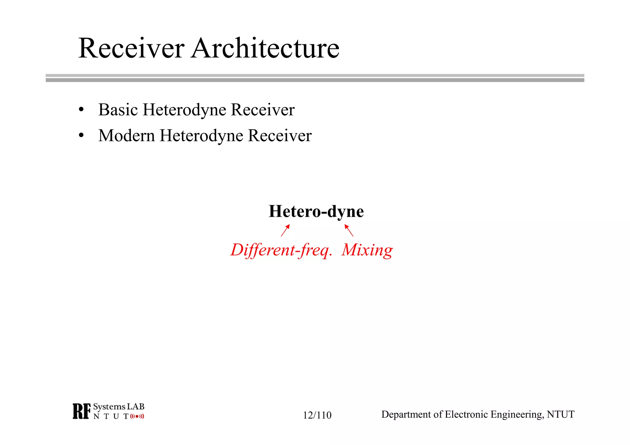 RF Module Design - [Chapter 4] Transceiver Architecture | PDF