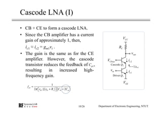 RF Module Design - [Chapter 5] Low Noise Amplifier | PDF