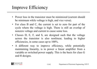RF Module Design - [Chapter 6] Power Amplifier | PDF
