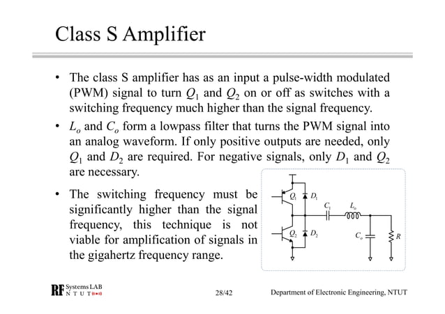 RF Module Design - [Chapter 6] Power Amplifier | PDF