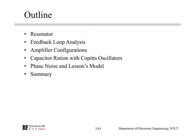 RF Module Design - [Chapter 7] Voltage-Controlled Oscillator | PPT