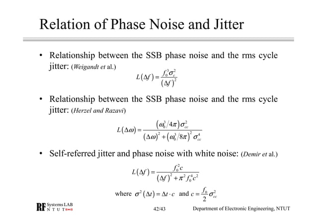 RF Module Design - [Chapter 7] Voltage-Controlled Oscillator | PPT