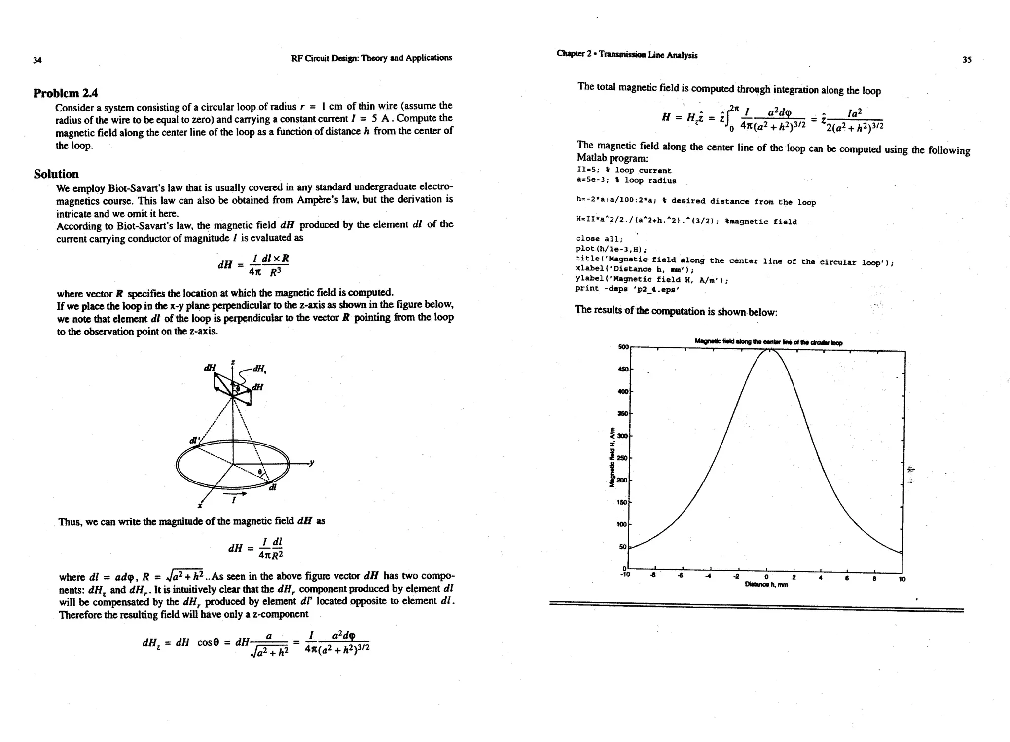 Rf circuit design_theory_and_application_by_ludwig_bretchko_-_solution_manual | PDF