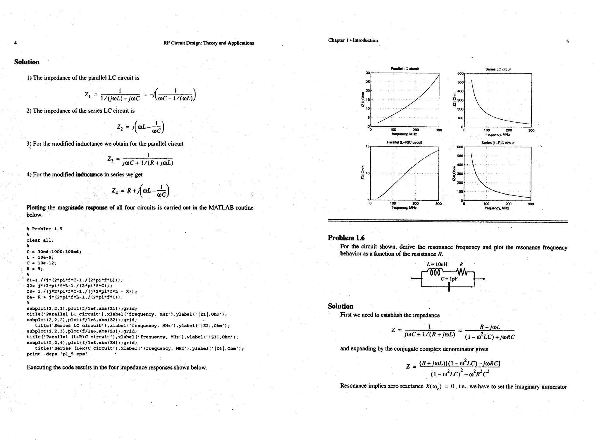 Rf circuit design_theory_and_application_by_ludwig_bretchko_-_solution_manual | PDF